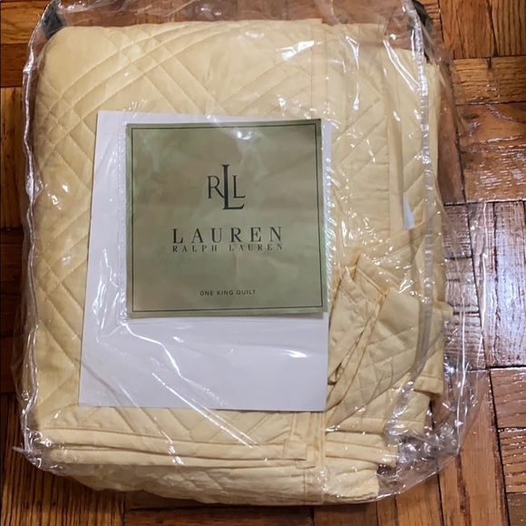Polo Ralph Lauren | Bedding | Nwt Polo Ralph Lauren Yellow King Quilt ...